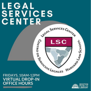 LSC to Host Weekly Drop-In Hours with Boston Public Library - Legal ...
